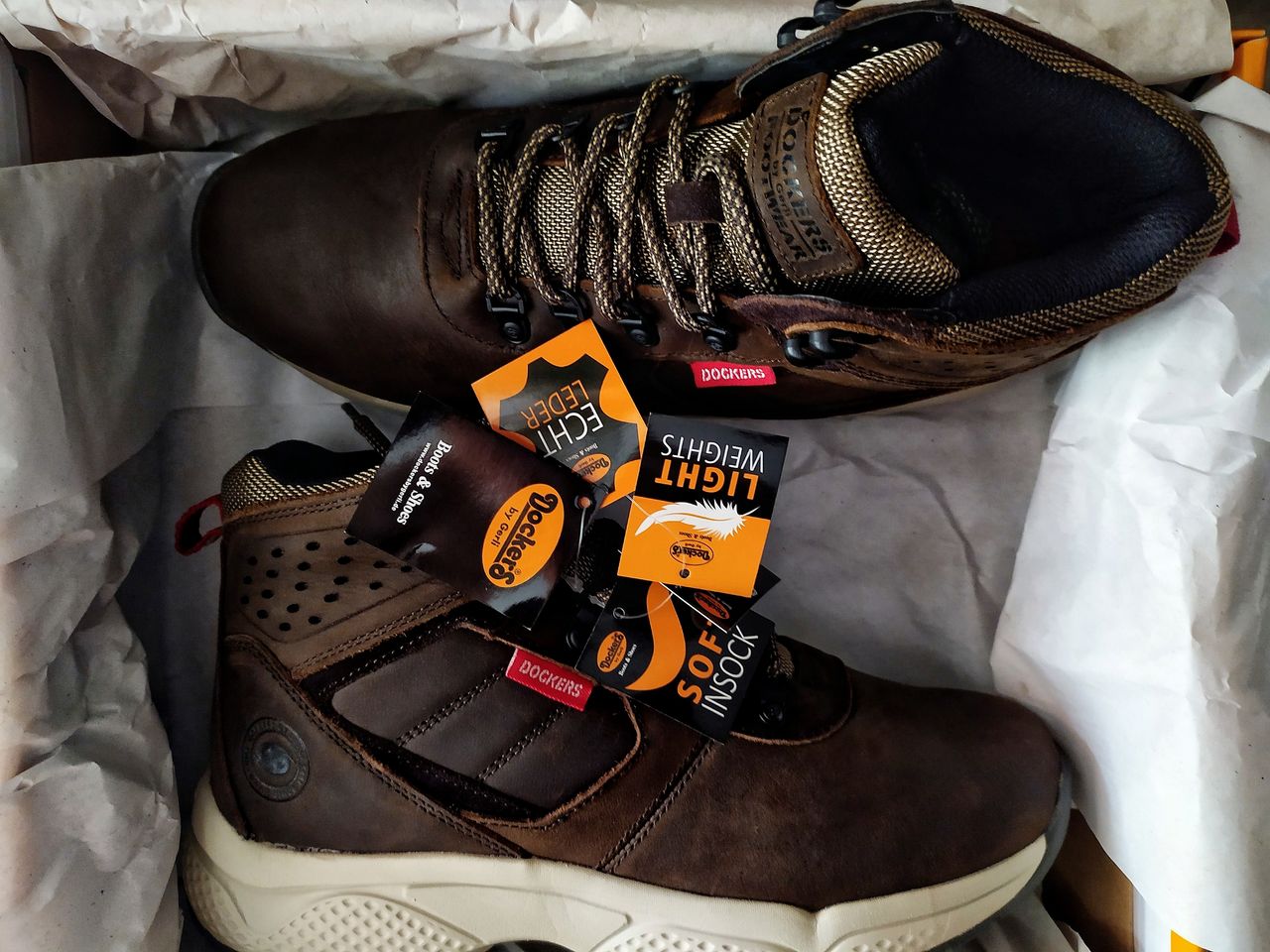 Ботинки Dockers by Gerli (Германия) новые натуральная кожа оригинал ...