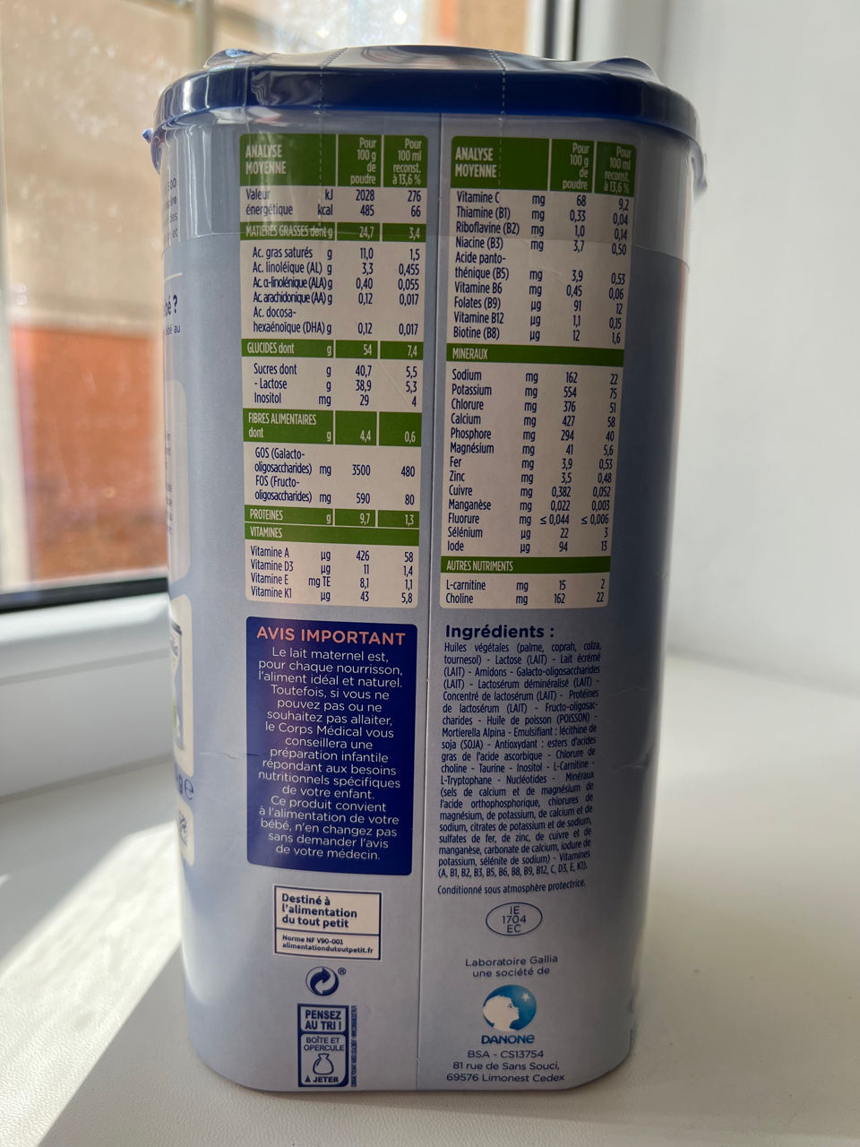 Lapte praf pentru bebelusi Gallia gest premium Nr 1 (0-6 luni) Franta