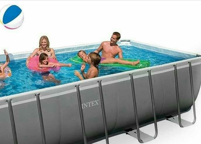 Хит сезона. Каркасный прямоугольный бассейн INTEX 4 х 2 метра, глубина ...