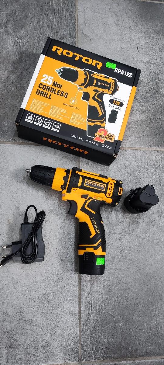 Мошьный шуруповёрт Rotor 12 li