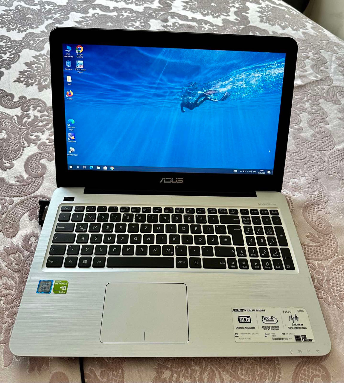 199 euro!!!ASUS F556U Gamer(i5-7200U; 12Gb; 128Gb + 1Tb; GeForce 940MX)