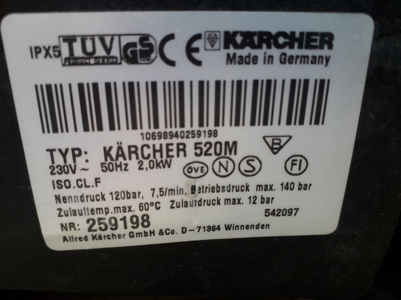 karcher 520 m