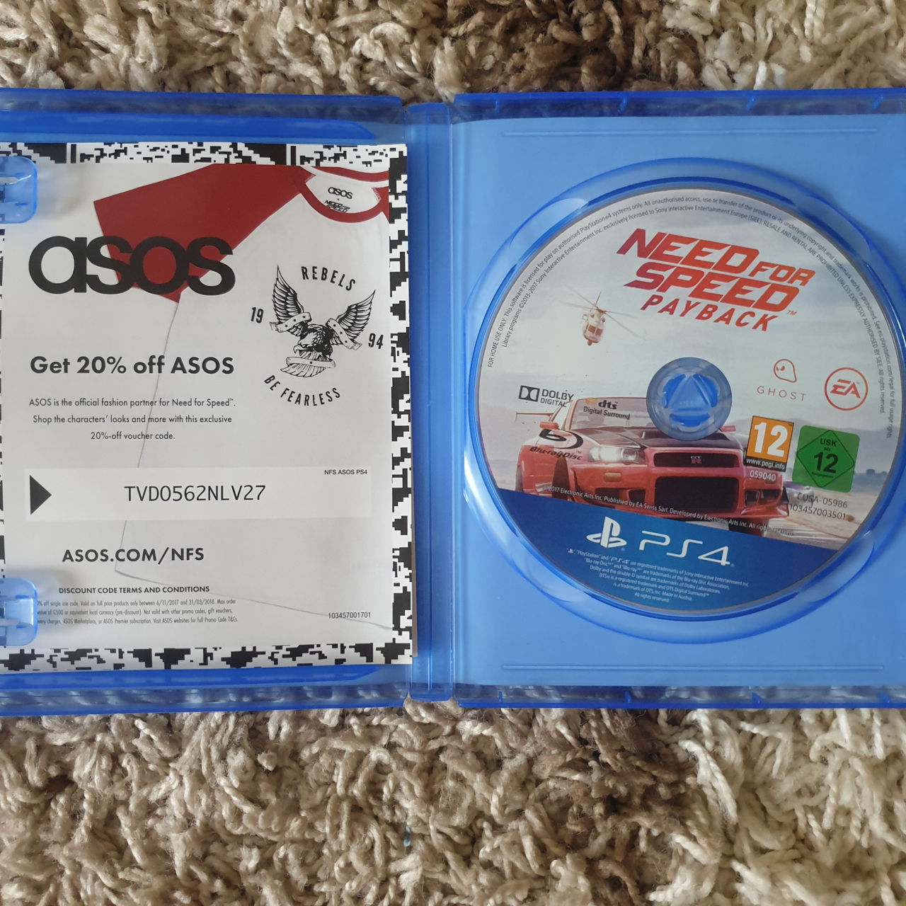 Need for speed Payback PS 4