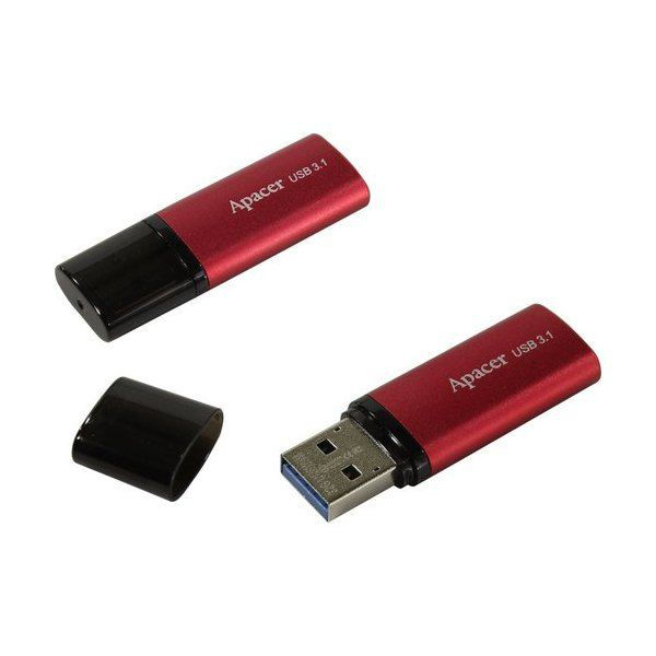 32Gb Usb3.1 Flash Drive Apacer "Ah25B", Red, Matte Metal Shell, Classic ...