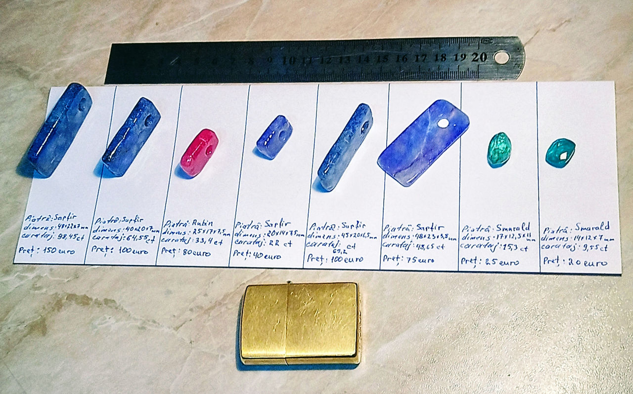 Brelocuri chei sapfire, rubine, smaralde