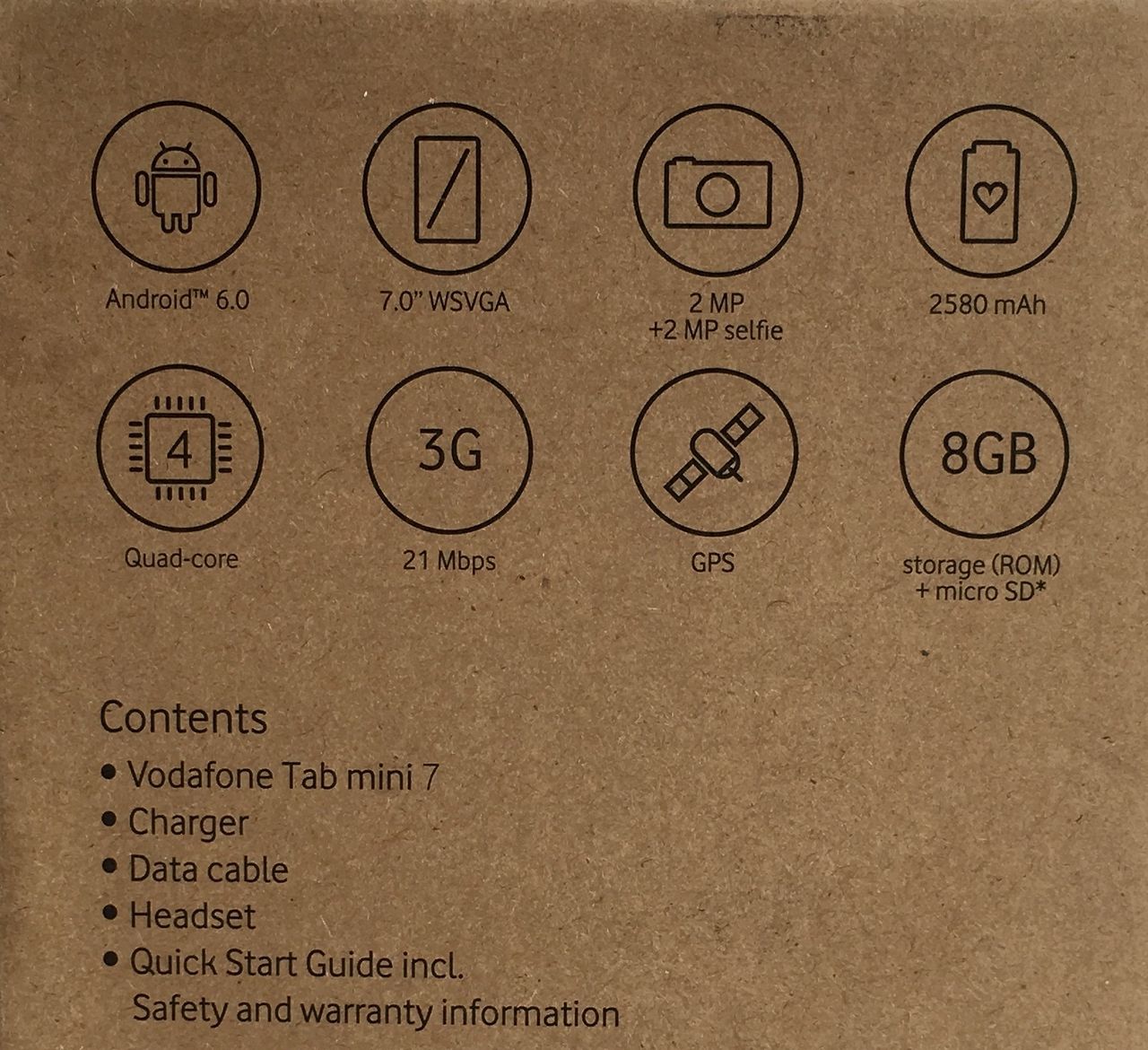 Asus Vodafone tab mini 7" Android gps iGO primo full Europe 2016 + TIR ...