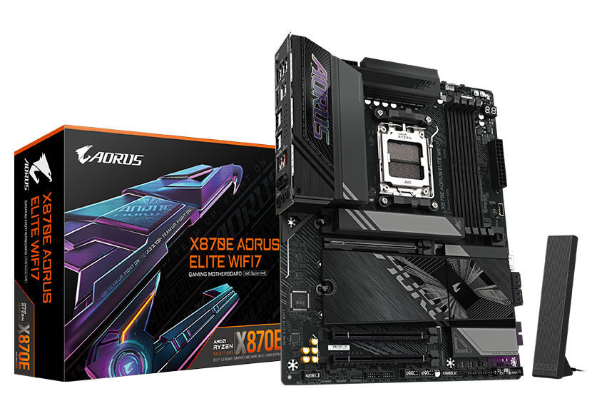 Gigabyte X870 Aorus Elite WiFi7 AMD AM5 ,ATX, DDR5, 4X M.2, PCIe 5.0 ...