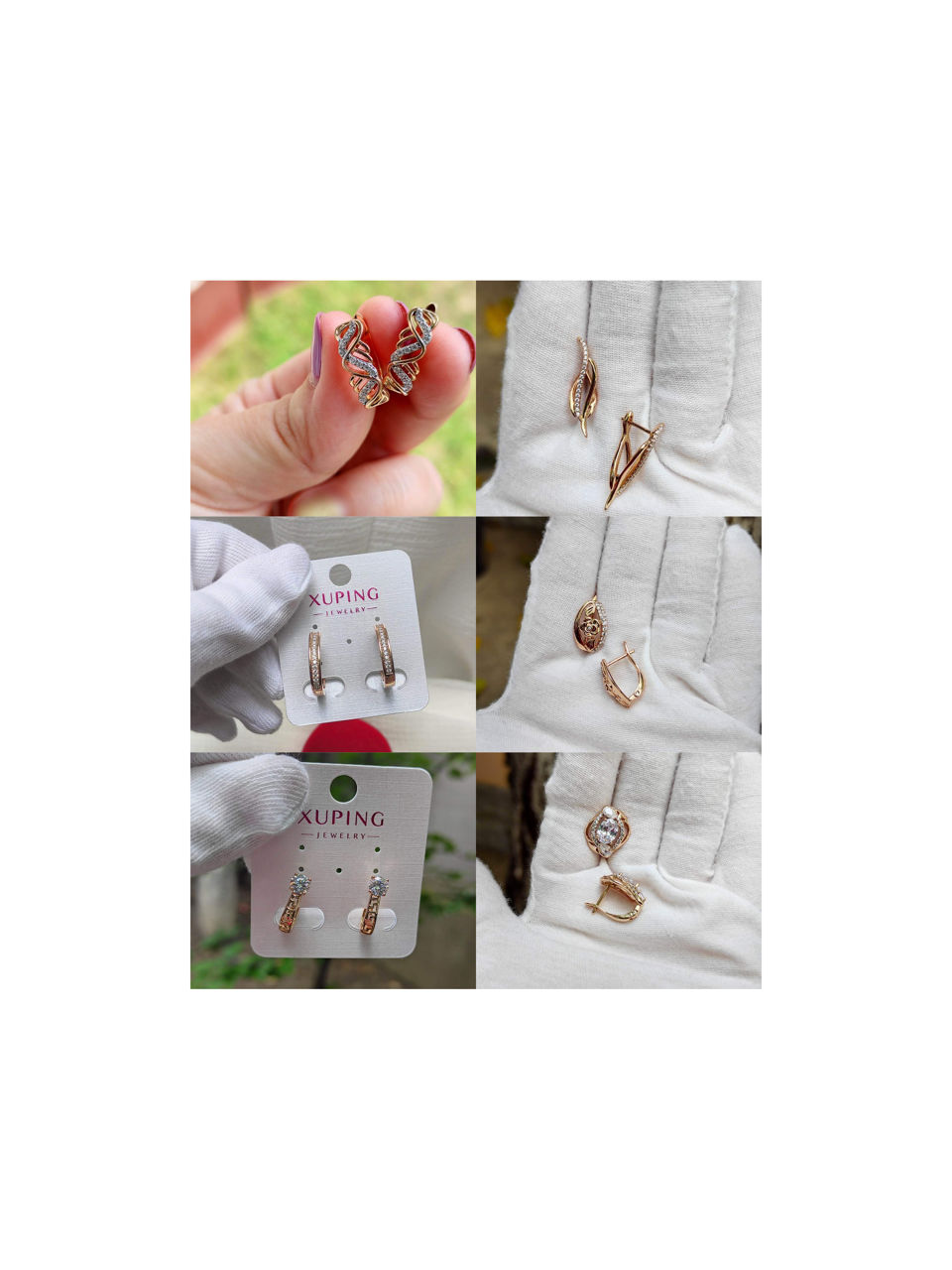 Vînd cercei poleiti cu aur medicinal