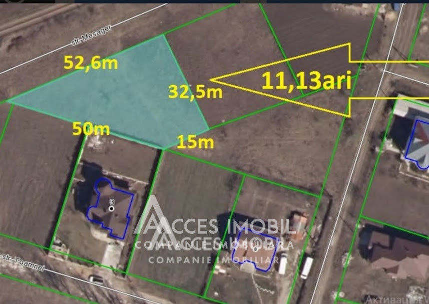 Teren pentru construcții, 11 ari, Budești, str. Mesager!