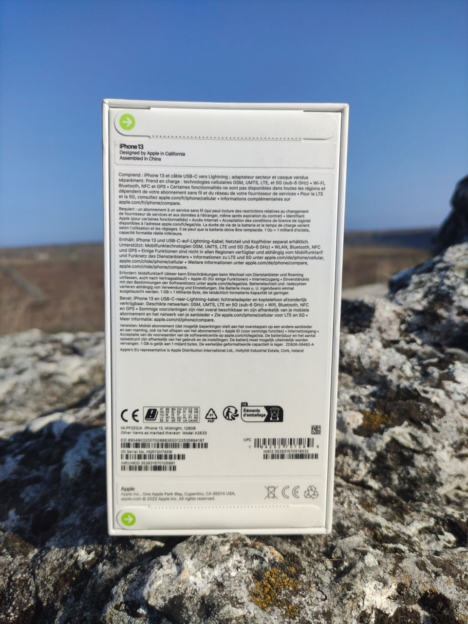 Iphone 13 Midnight 128GB Новый запечатанный, Nou sigilat.
