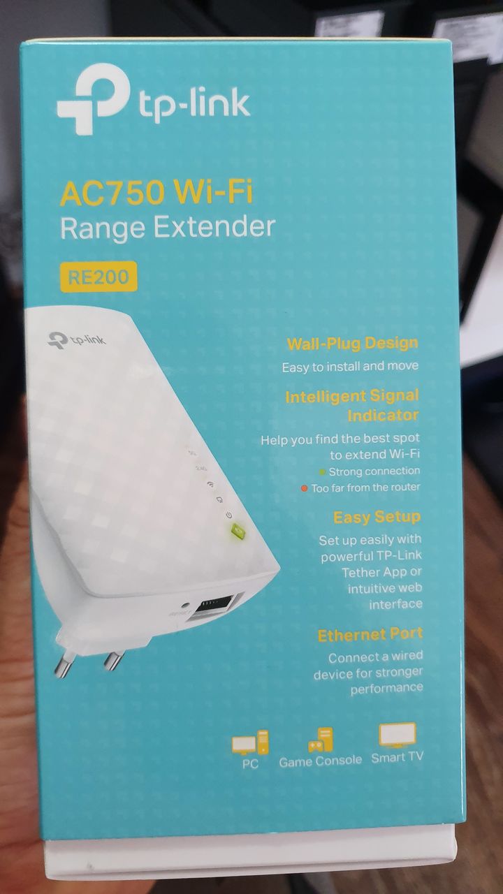 TP-Link RE 200 AC750 Wi-Fi 5GHz +2,4GHz