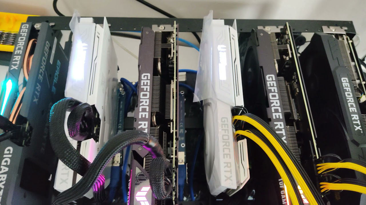 Mining Rig Ferma Nvidia Geforce Rtx 3070 [370 Mhs] [Samsung]
