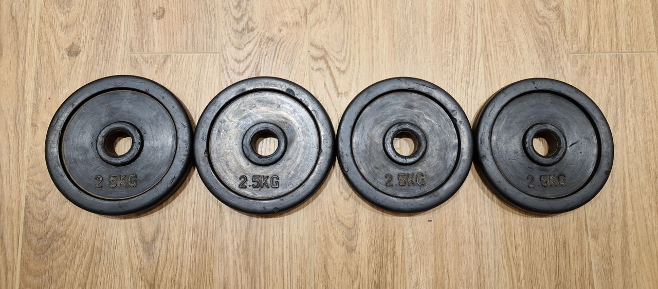 4 discuri de 2.5kg pentru Gantere/Haltere 30mm