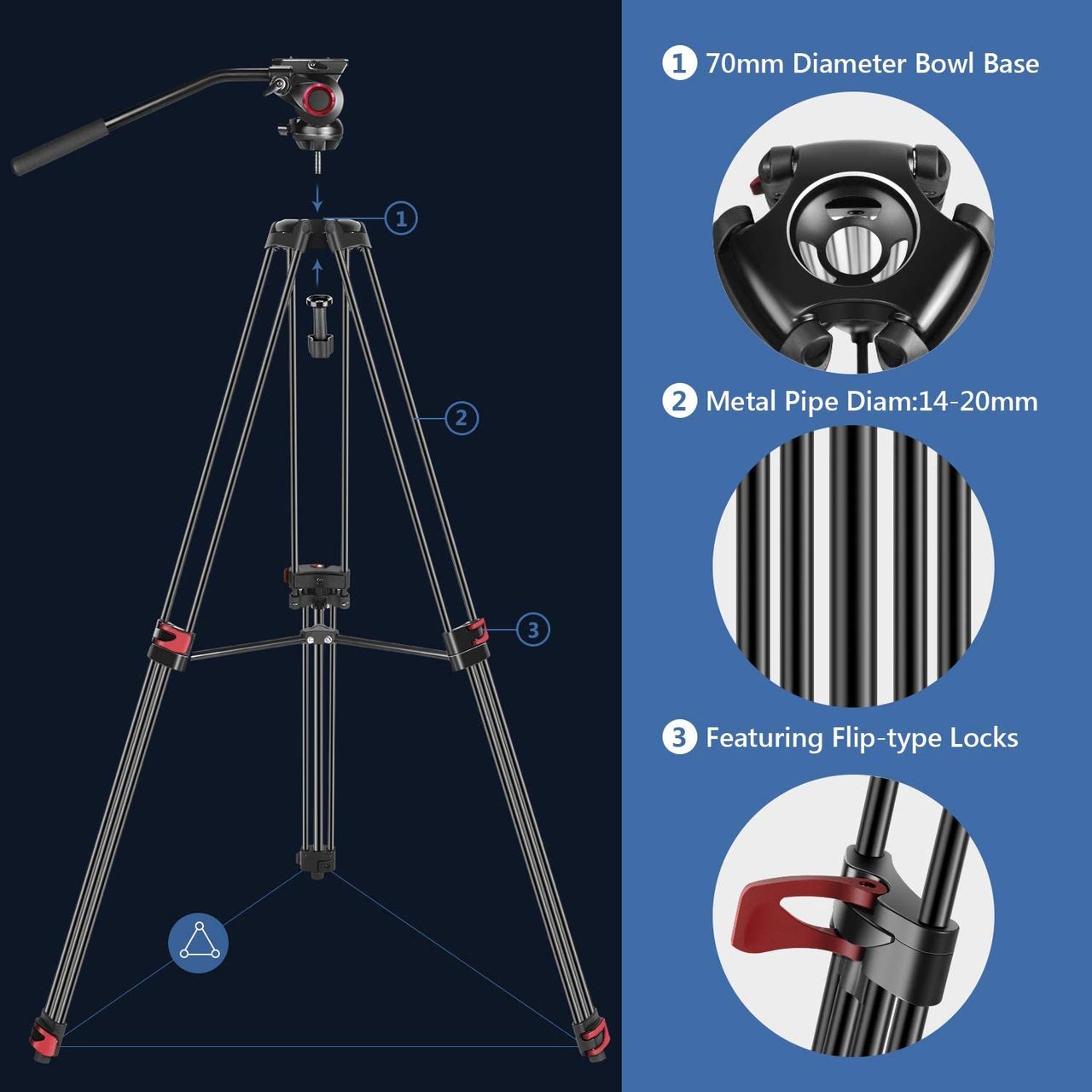 Trepied Neewer Professional