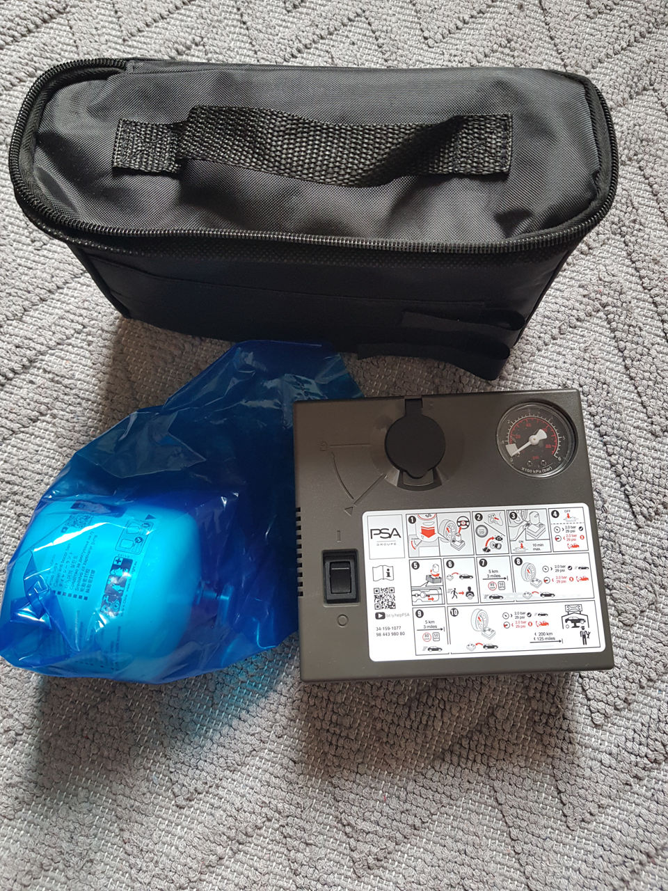 Vand compresor auto + adeziv + gentuta