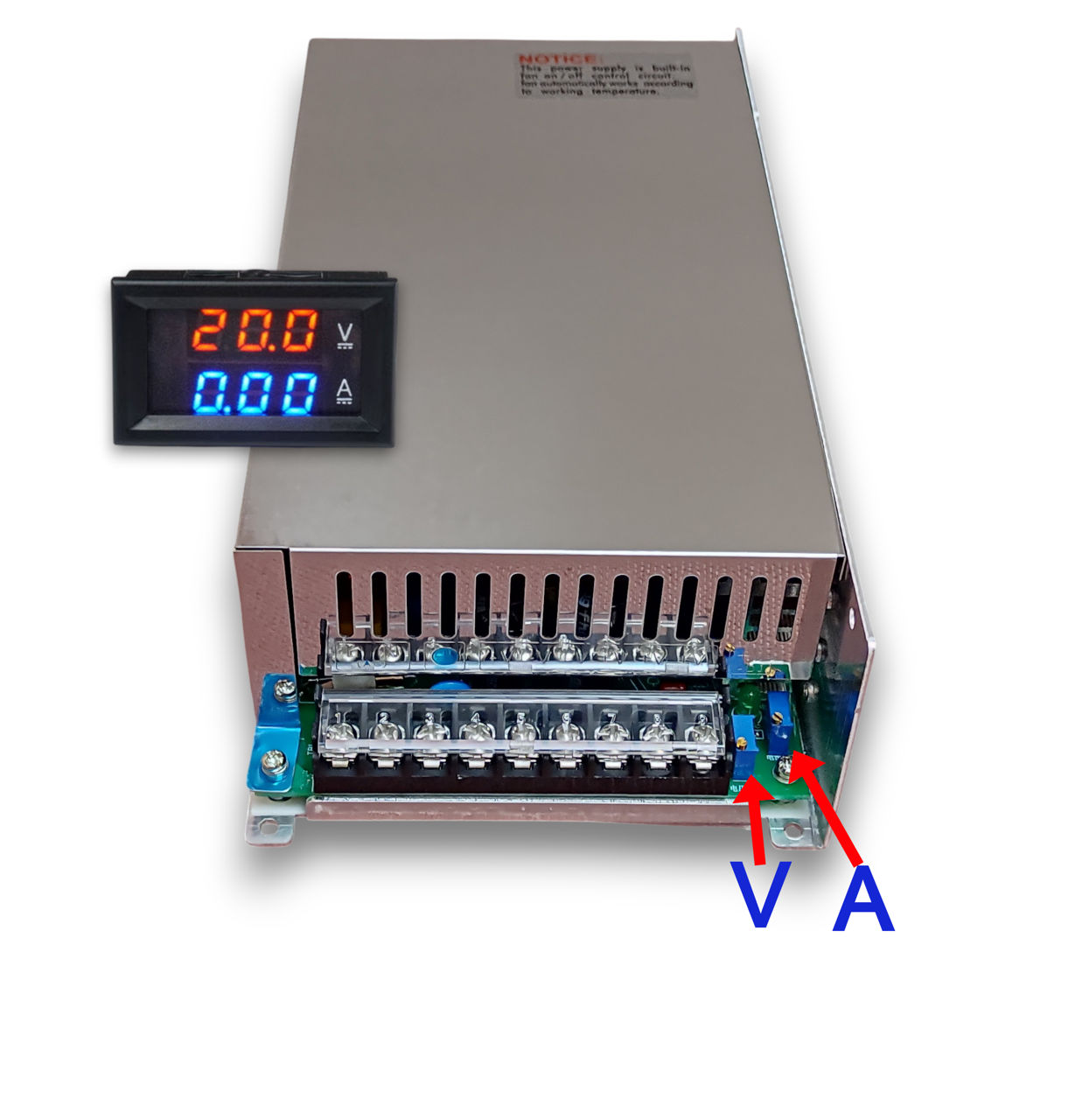 Alimentator reglabil 24V 36V 48V 60V 72V 110V 1000W Chstsi MS-1000 ...