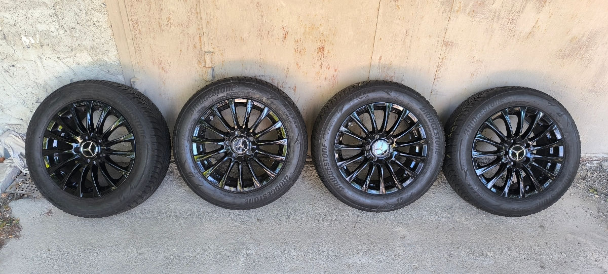 Vînd 4 jante 5/112 cu anvelope 205.60.16