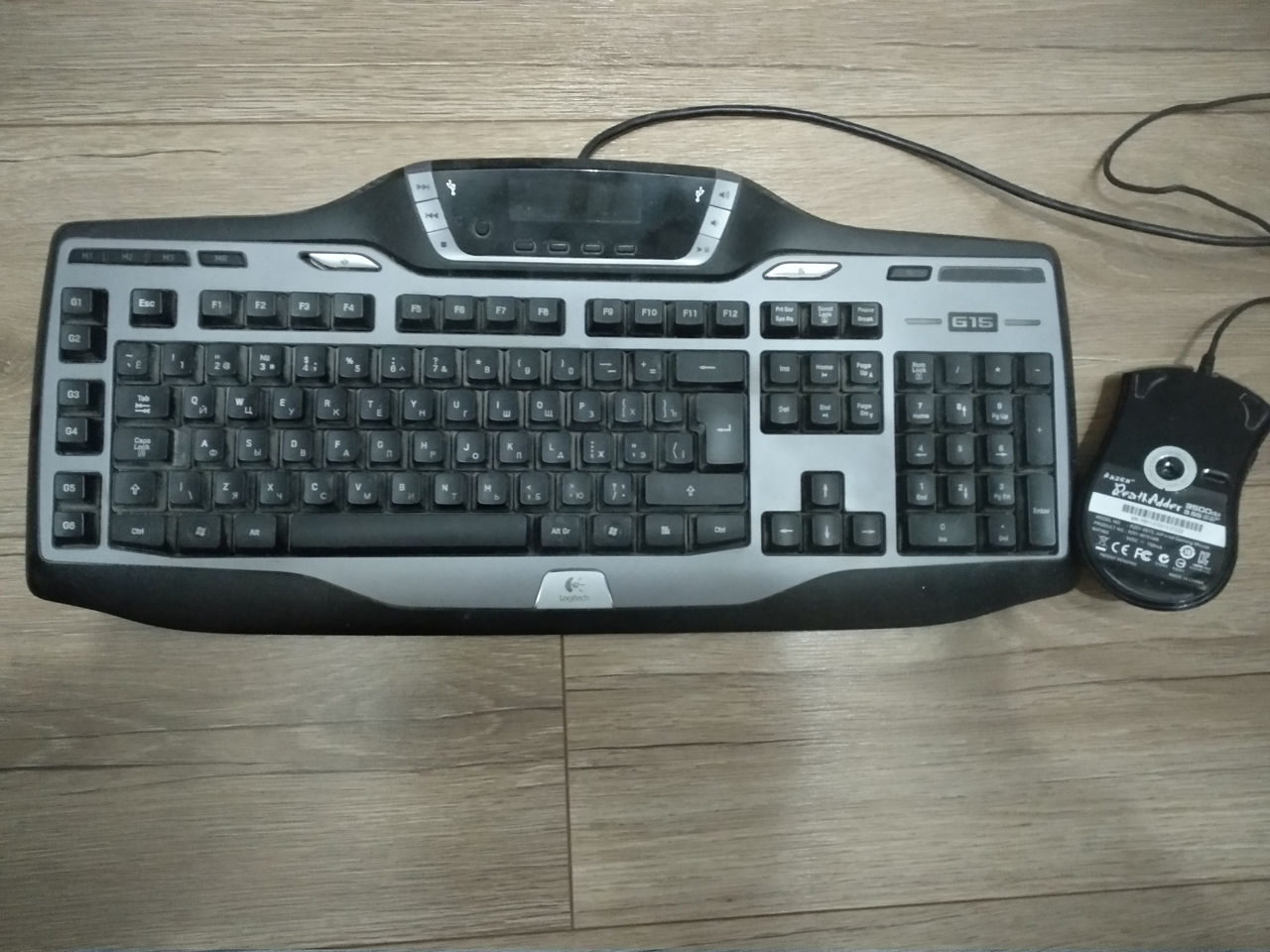 Logitech G15 и Razer Deathadder 3.5G