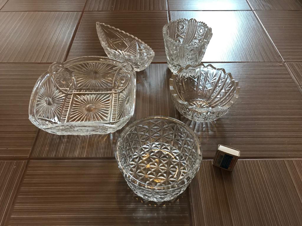 Cristal pahare salatiere boluri Ulcioare lut хрусталь салатницы ...