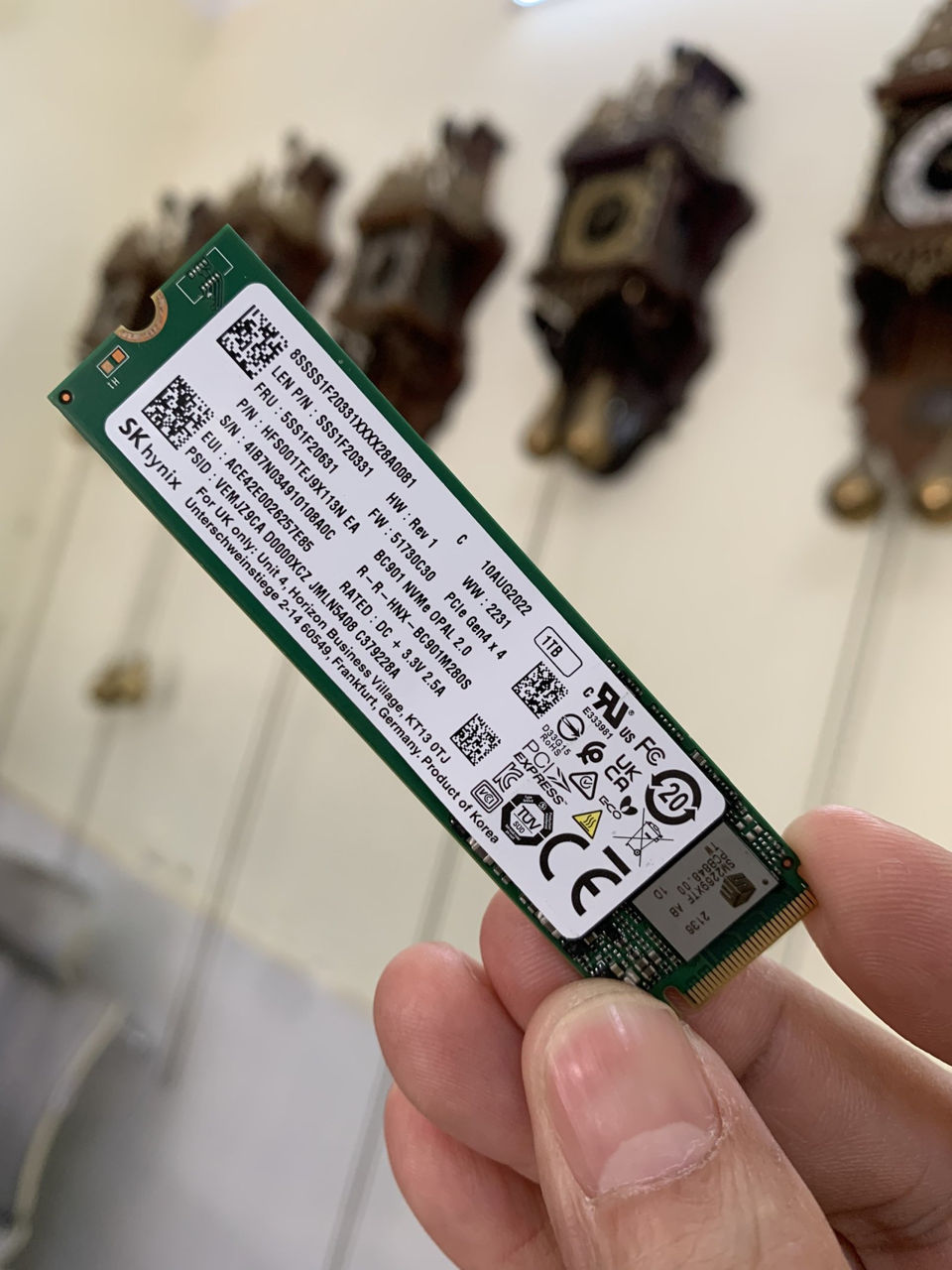 SSD NVME 1.0TB SK Hynix BC901 PCIe4.0 x4 OEM.