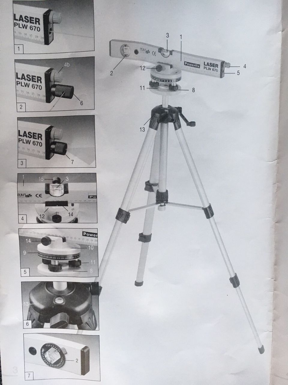 Vand telemometru Powerfix Laser PLW670