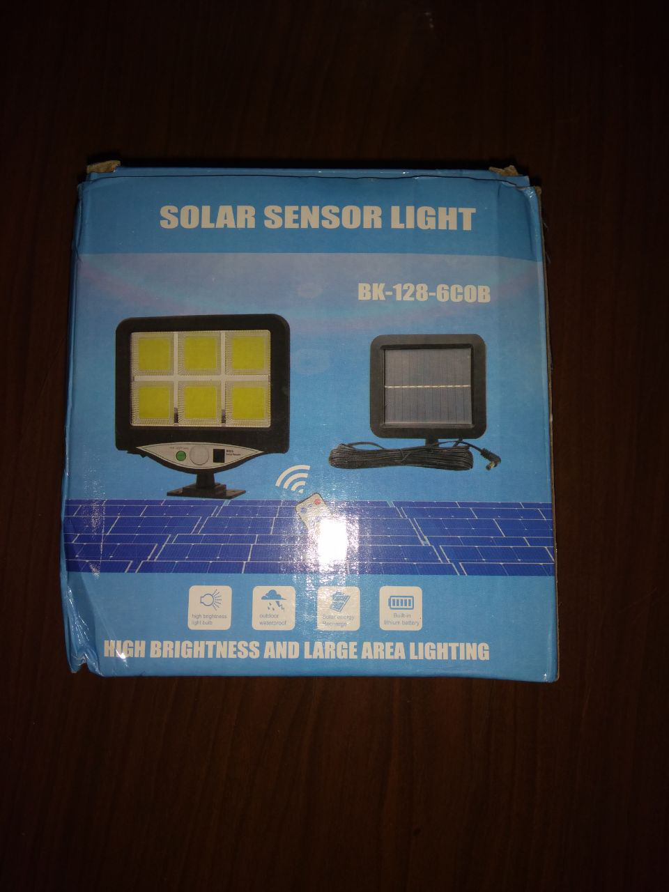 Фонарь Solar light BK-128-6 COB.