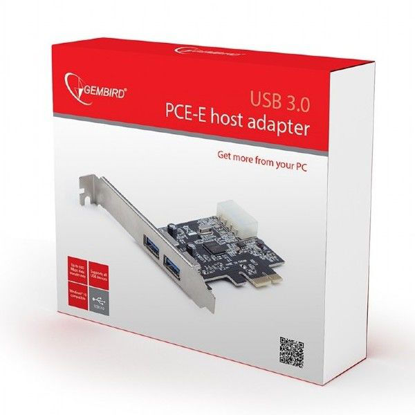 Pci-Express To 2Xusb3.0, Gembird "Upc-30-2P", Add-On Card