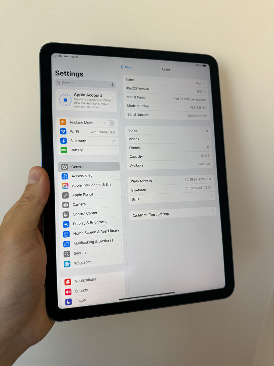 iPad Air 5 64gb Blue Wi-Fi