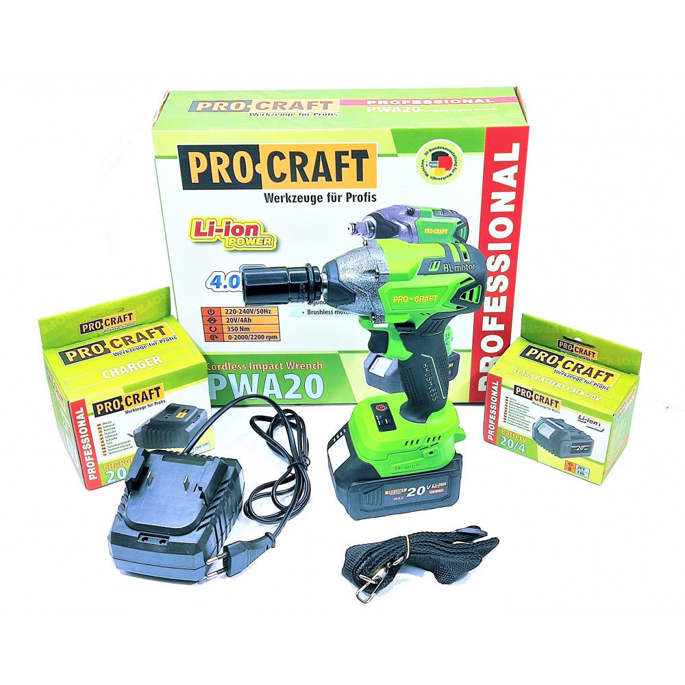 Гайковерты аккумуляторные ProCraft PWA20