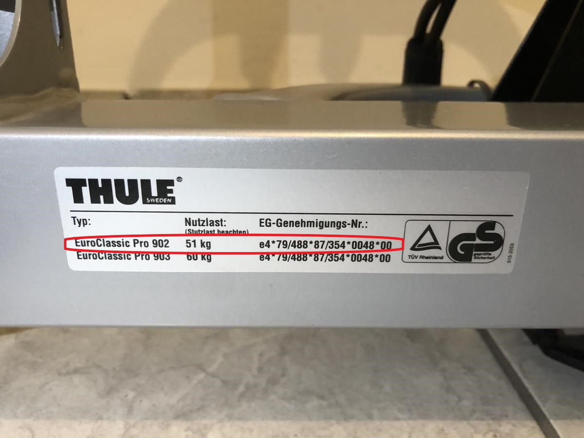 Suport biciclete Thule EuroClassic Pro 902 + Adaptor Thule 9022