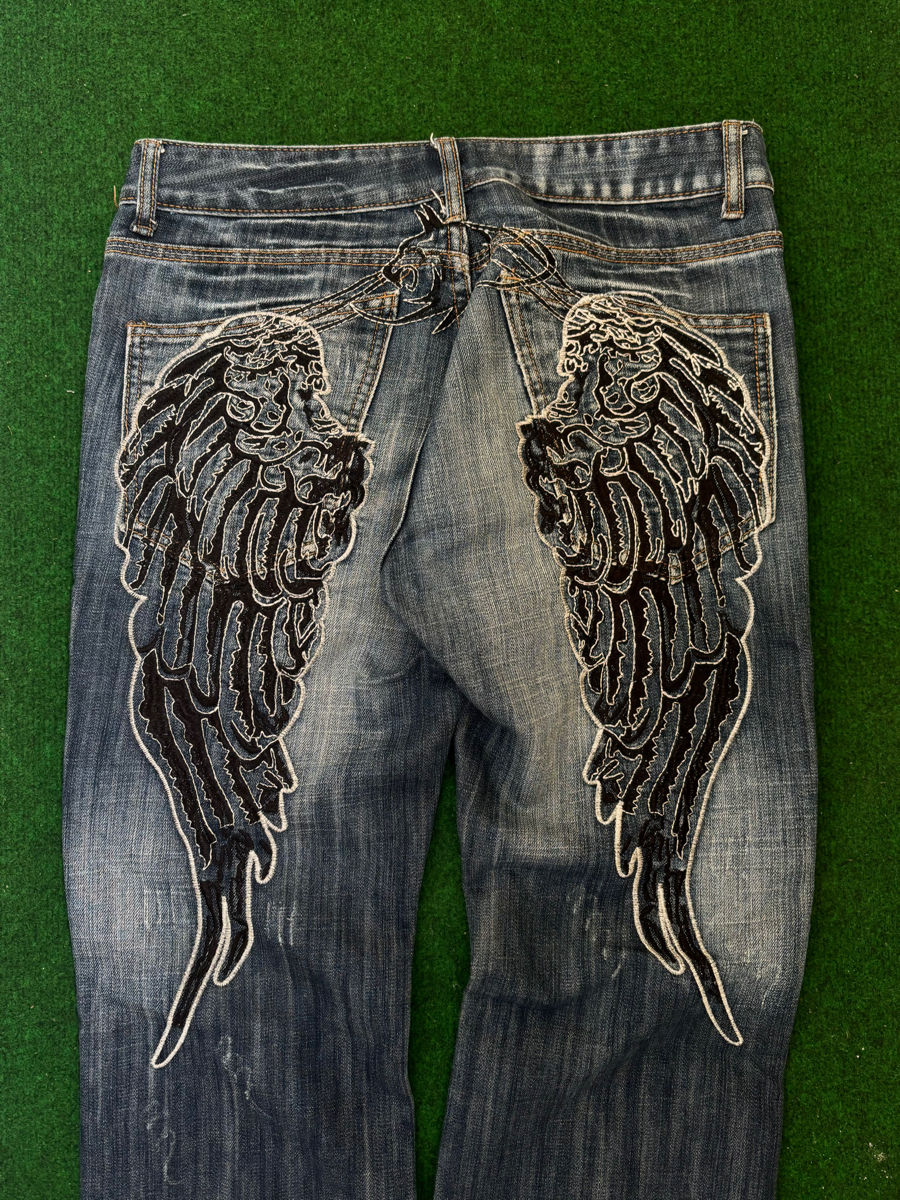 Vintage Angel Wing Denim Jeans
