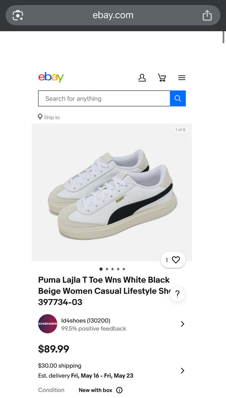 Puma Lajla T-toe Sneakers