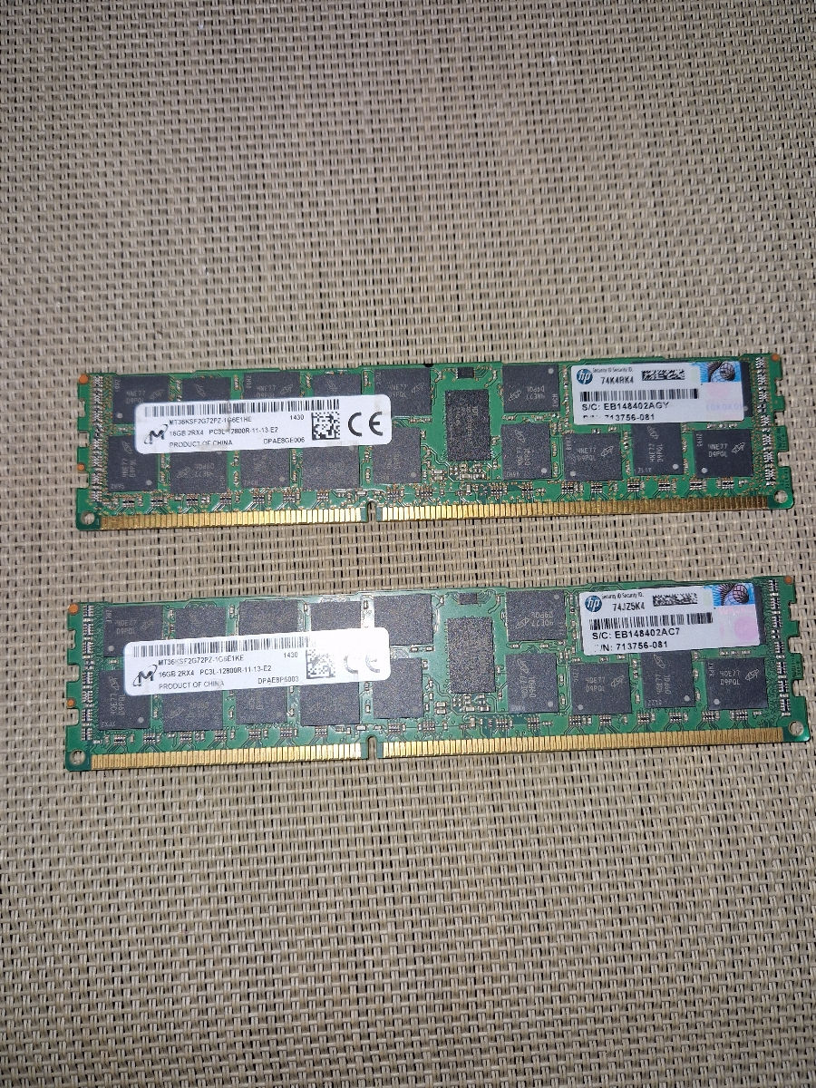 8Gb, 32Gb, DDR4 ECC RAM 2133Mhz, 2400Mhz