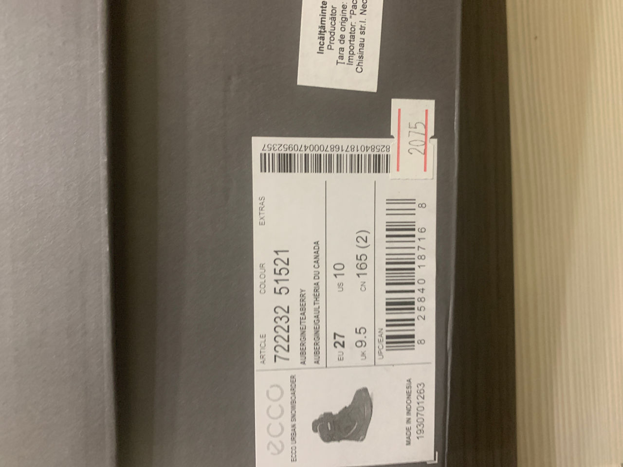 Papuci ECCO marimea 27