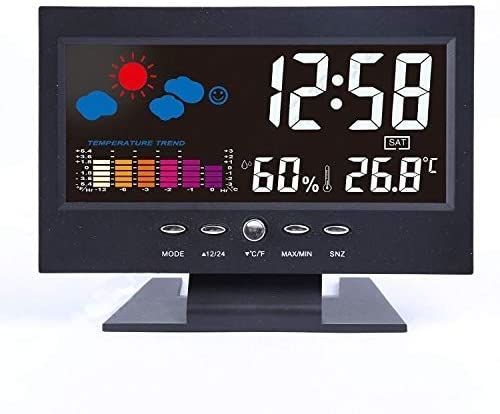 Настольные часы-метеостанция Color Screen Calendar 8082T