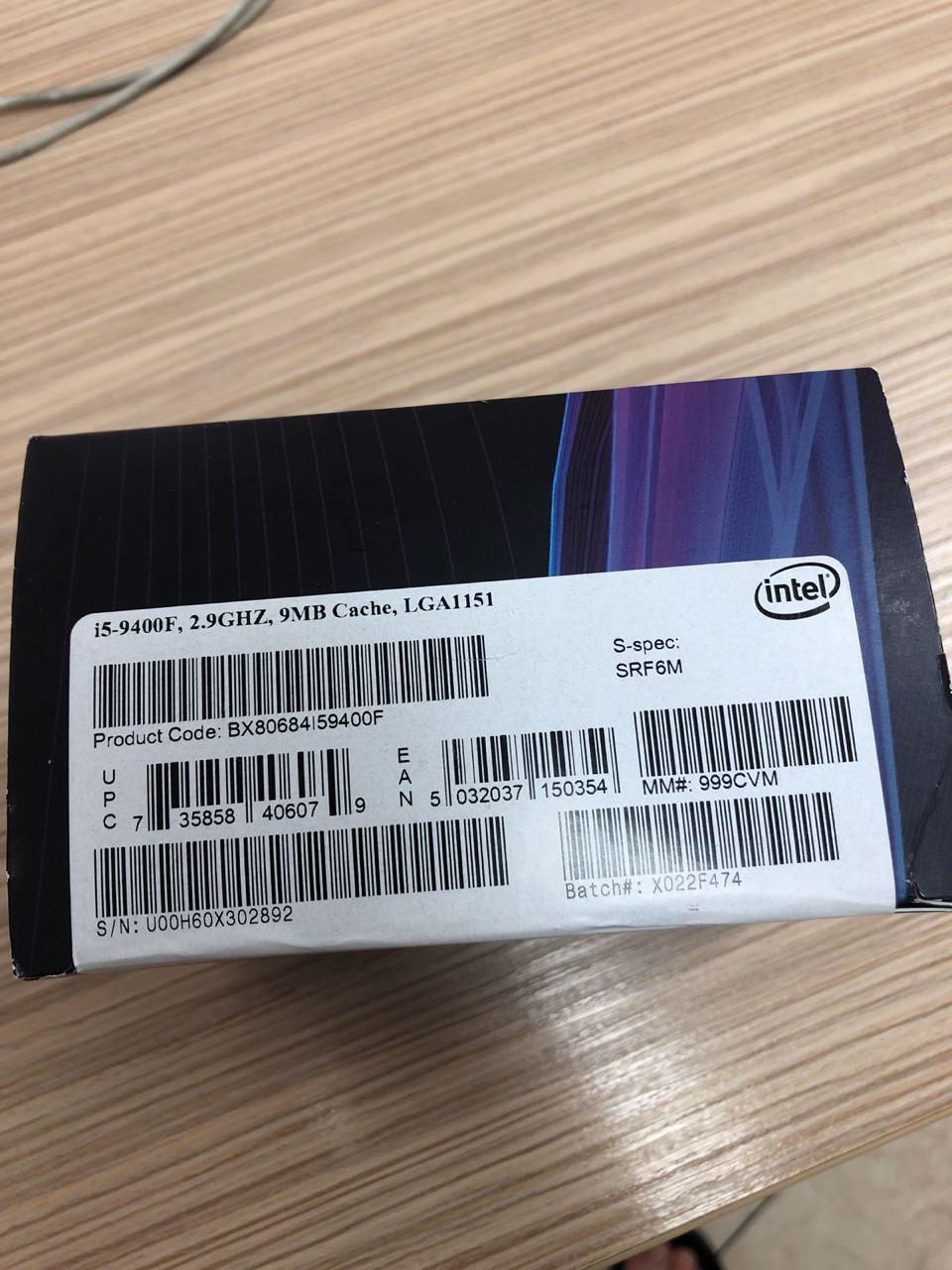 Новый запечатанный Intel Core i5-9400F 2.9GHz/8GT/s/9MB (BX80684I59400F ...