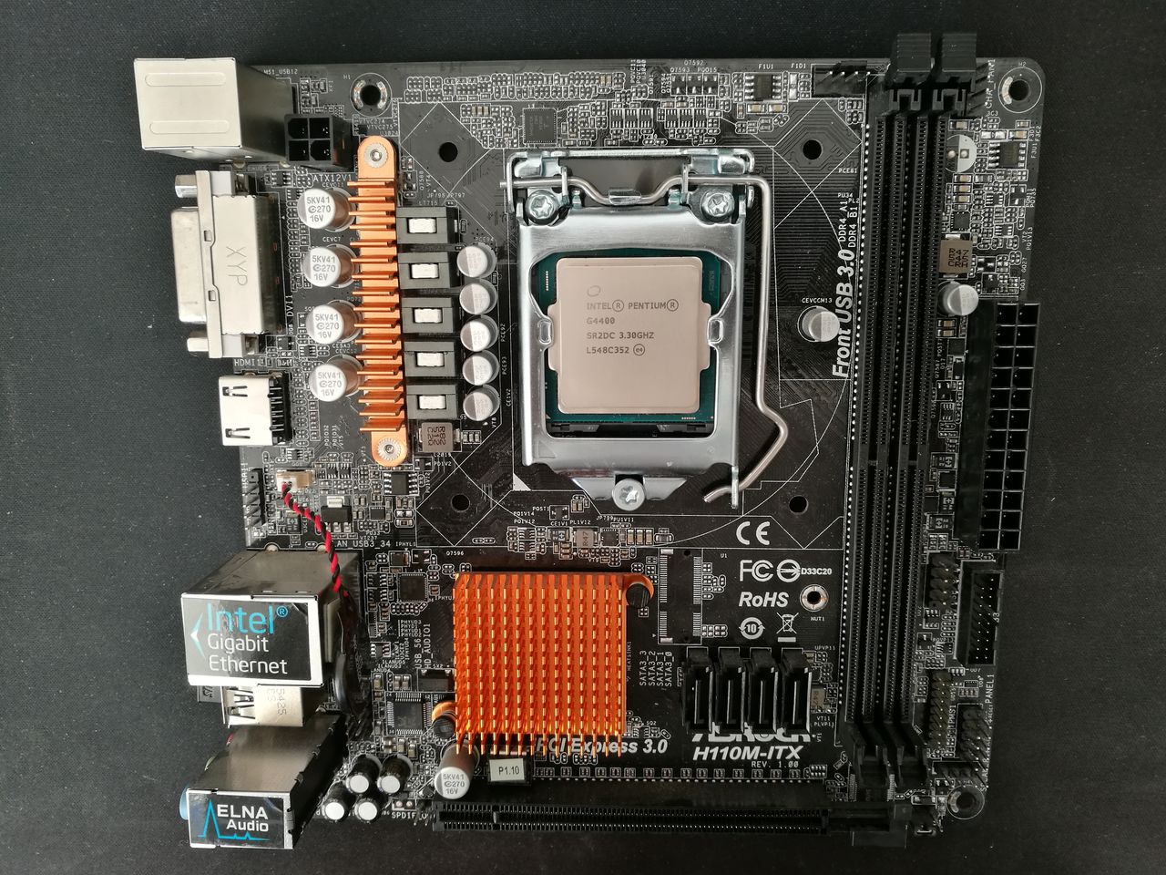 ASRock H110M-ITX LGA 1151 v.1 (Intel H110, mini-ITX, Skylake/Kaby Lake)