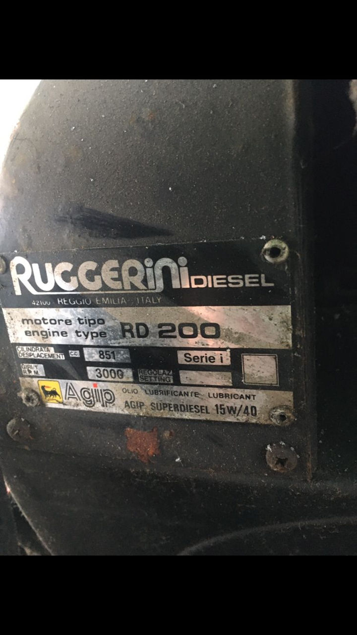 Generator de lumina ruggerini diesel, rd 200 și generator electric cu ...