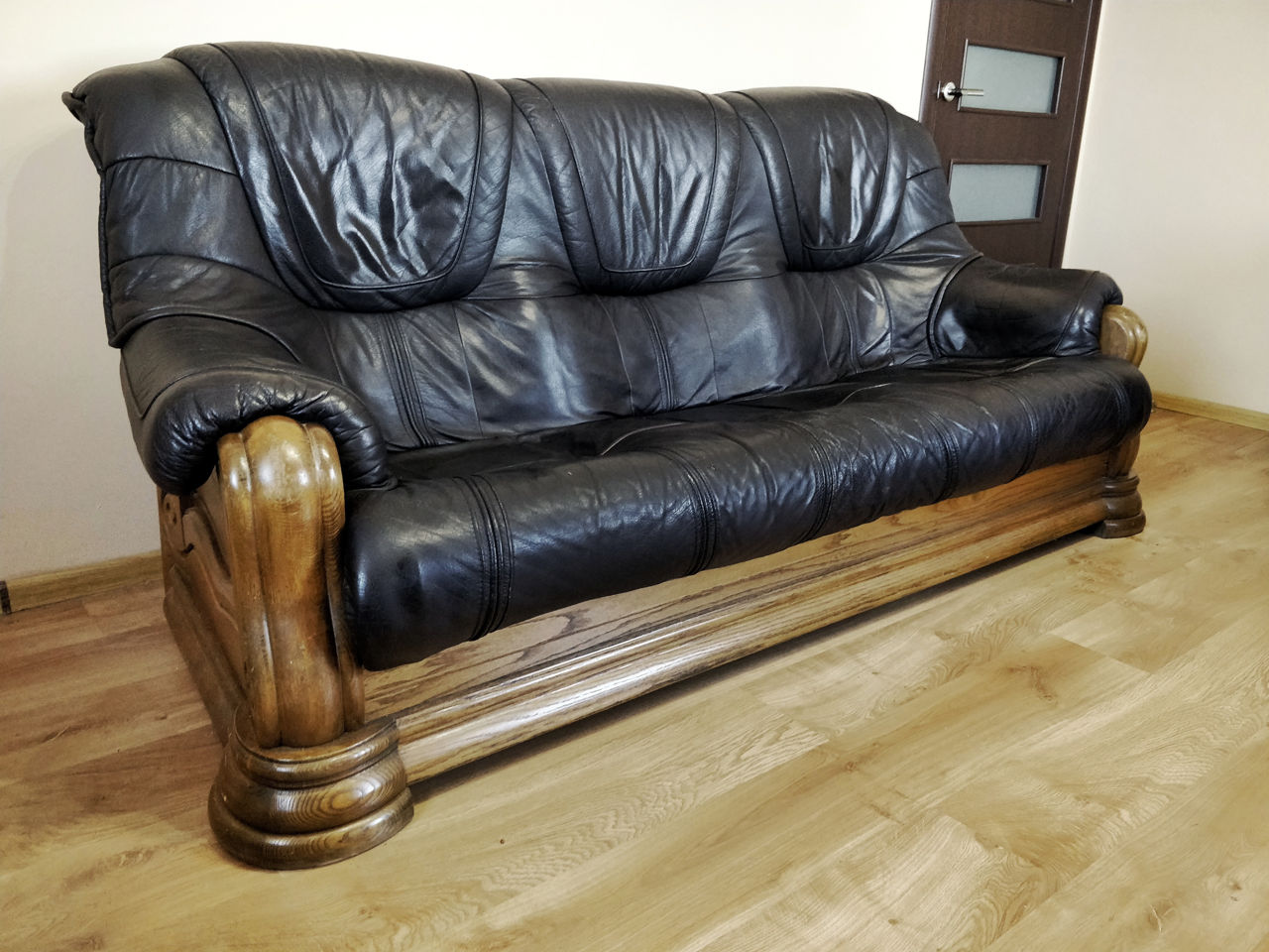 Set mobilier din piele naturală - germania!