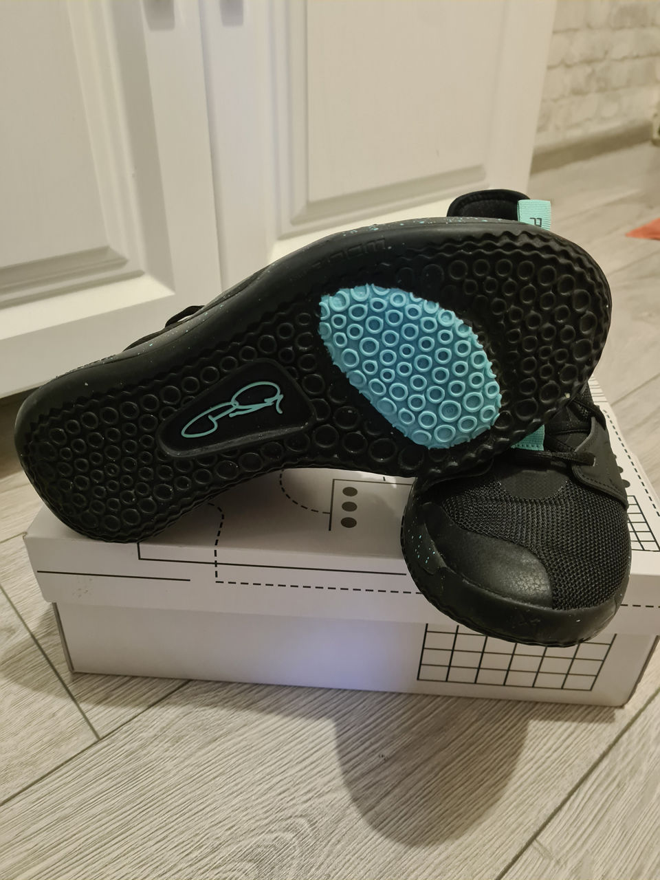 Nike Paul George 3 Black Light Agua ( Original )