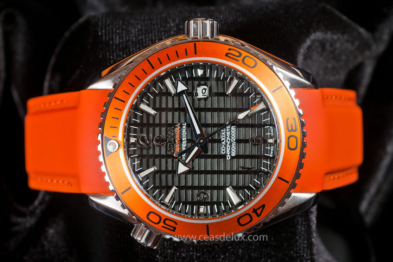 Ceas nou - Omega Orange rubber - 165 euro