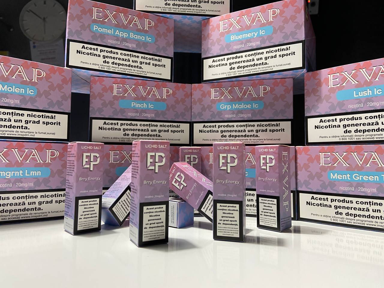 Exvap lichid salt. Magazin în Centru pe Armenească 31!