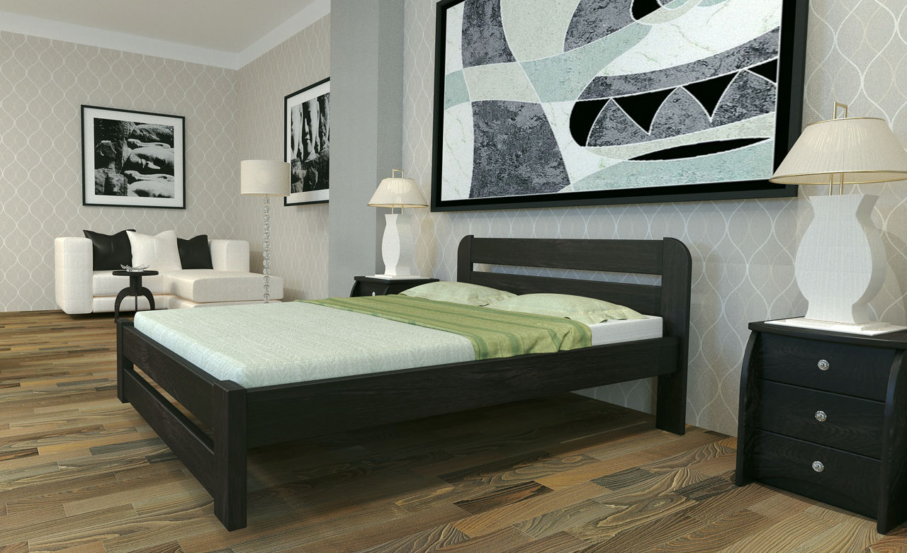 Pat cu lamele întărite, din lemn masiv, rezistent