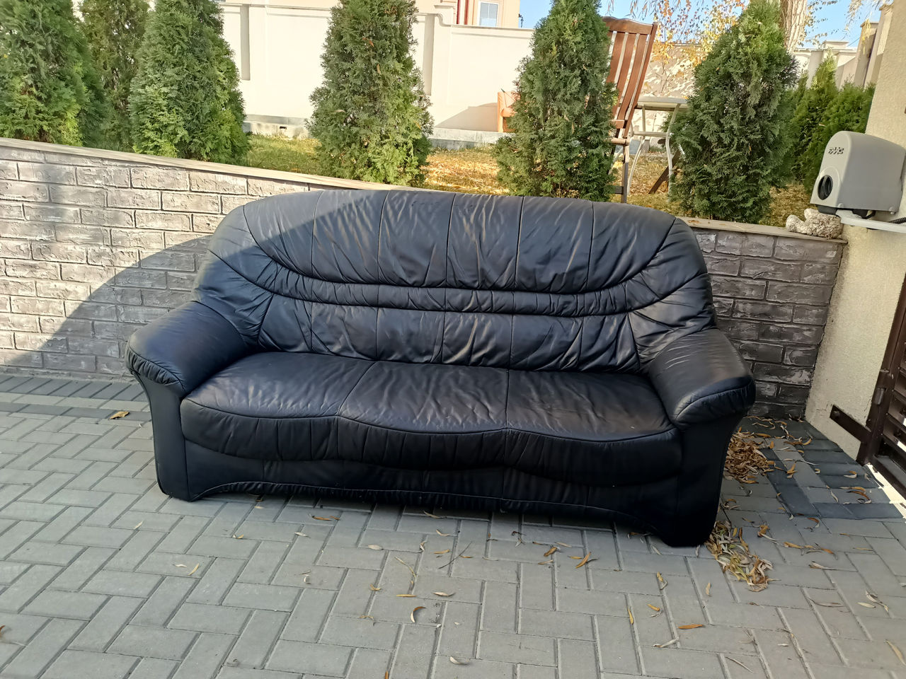 Canapea din piele 3 locuri