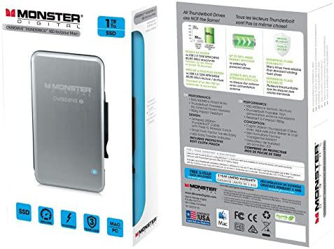 Monster Digital OverDrive Thunderbolt 1TB SSD EXT