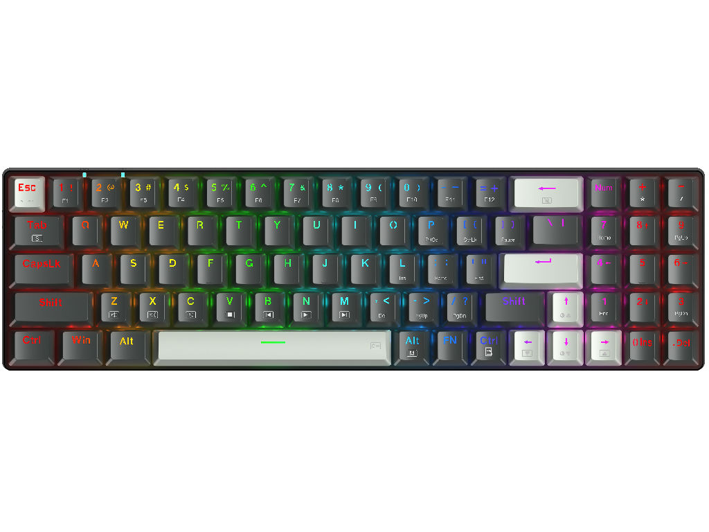 Механическая Клавиатура Thunderobot K78B 78 Key Mechanical Brown Switch RGB
