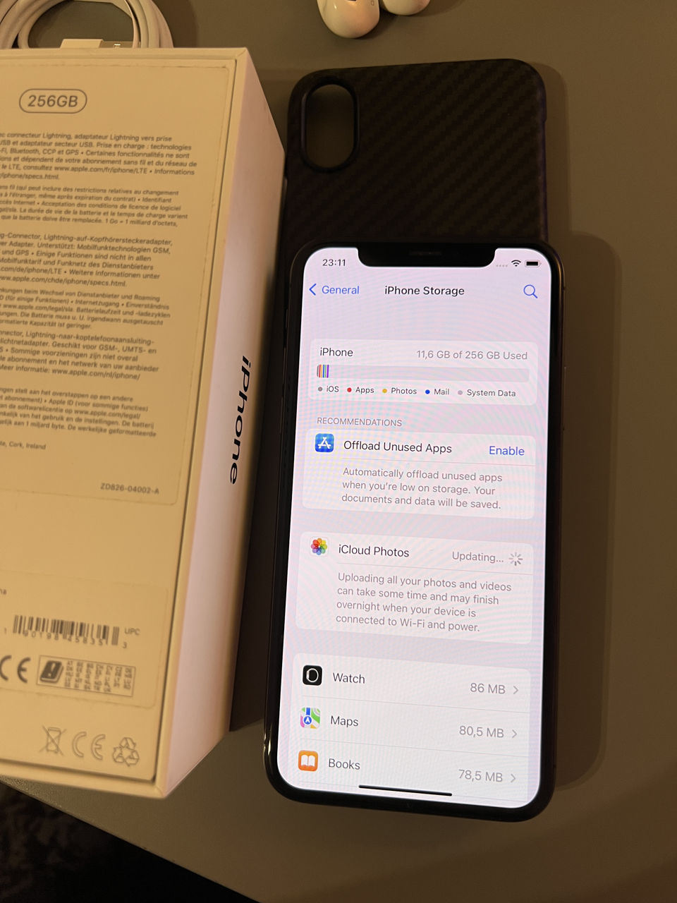 iPhone X, space gray, 256 GB