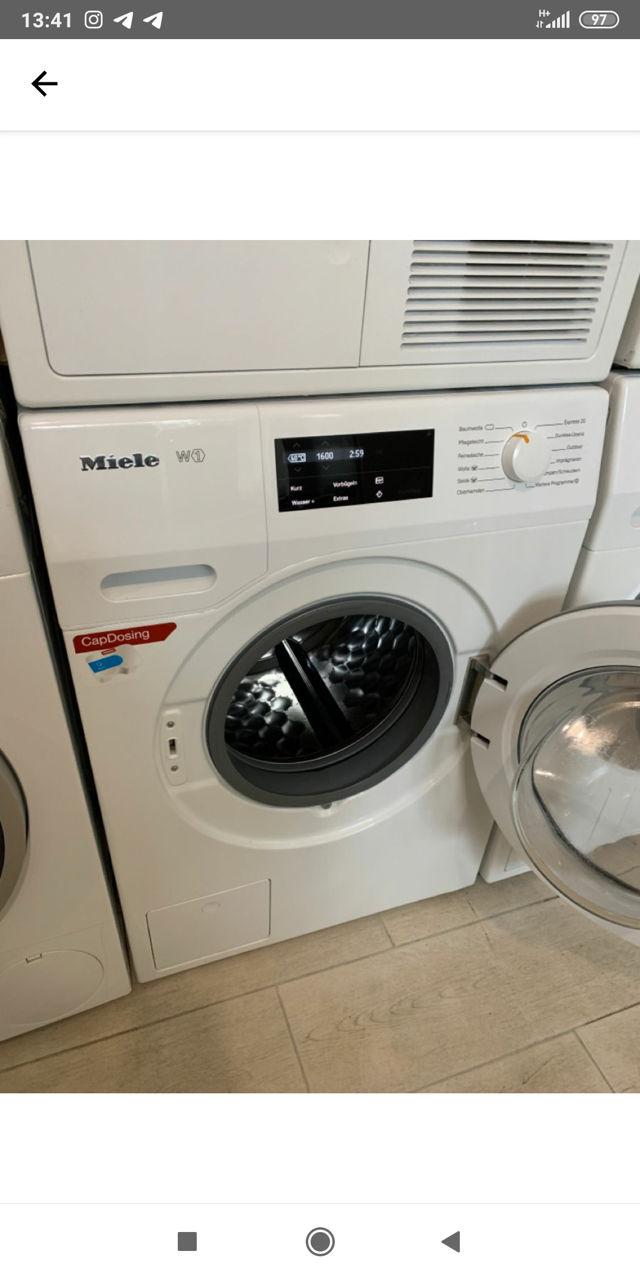 Стиральная машина Miele W1 2019 года + сушка на 8 кг