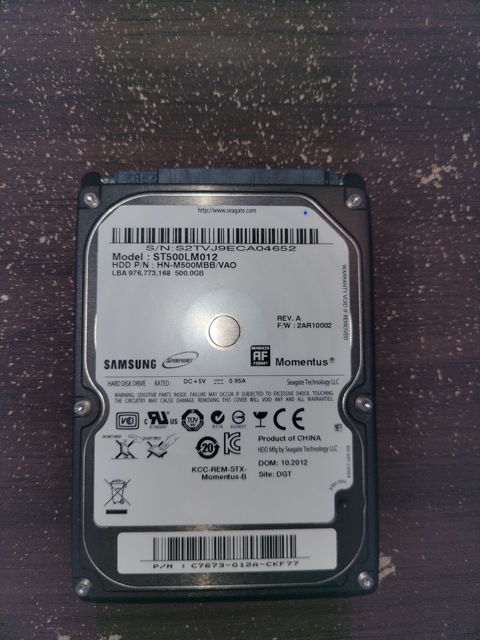HDD 500GB Samsung