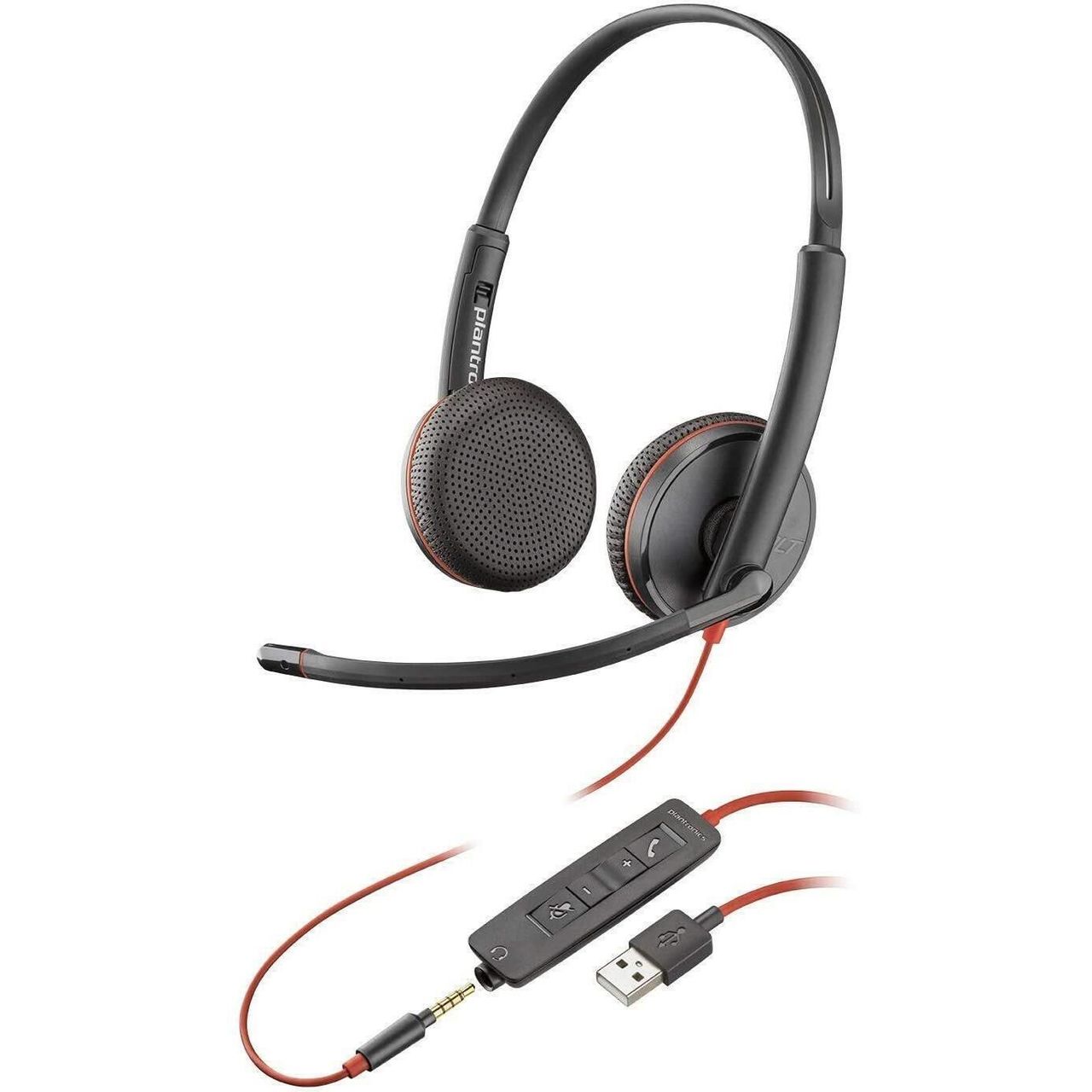 Наушники С Микрофоном Plantronics Blackwire C3225 Usb-A (Plc00225)